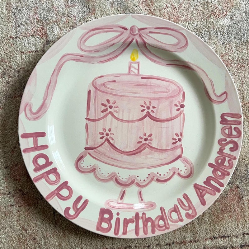 Birthday Plate - Etsy