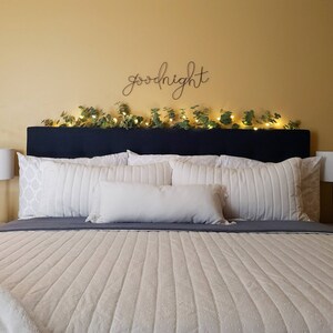 Goodnight Sign Wire Words -design 1 [bedroom Sign, Headboard Sign ...