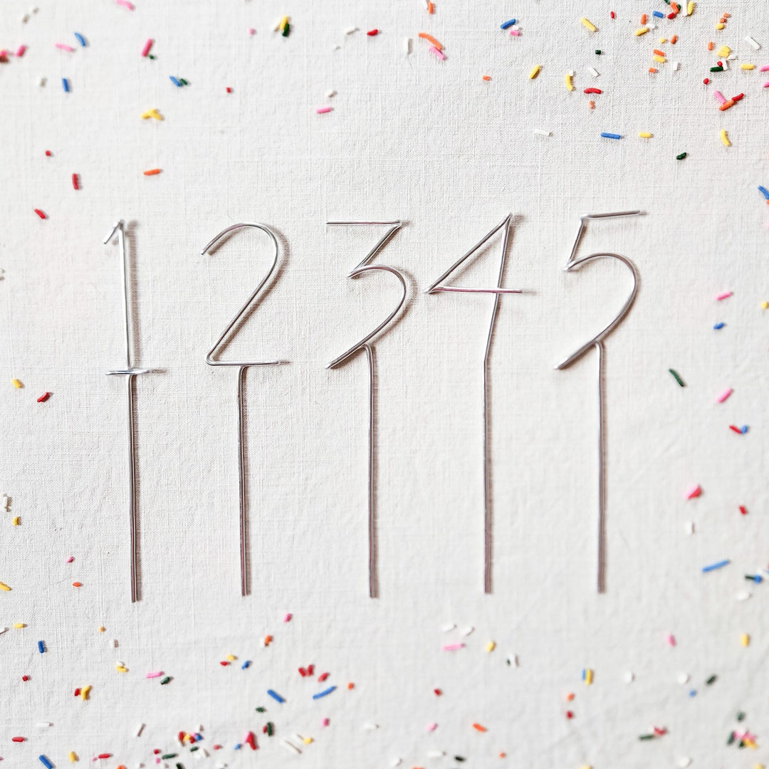 Cake Numbers Wire Cake Topper, Wire Number, 21st 50th, 60th 30th 16th ...