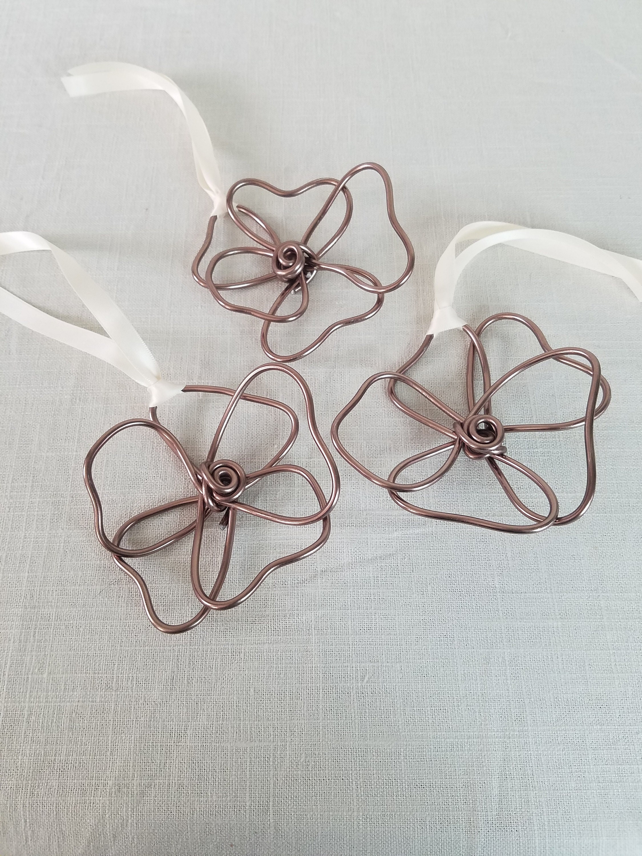 Poppy Flower Wire Art Handmade wire Flower Poppy Ornament - Etsy