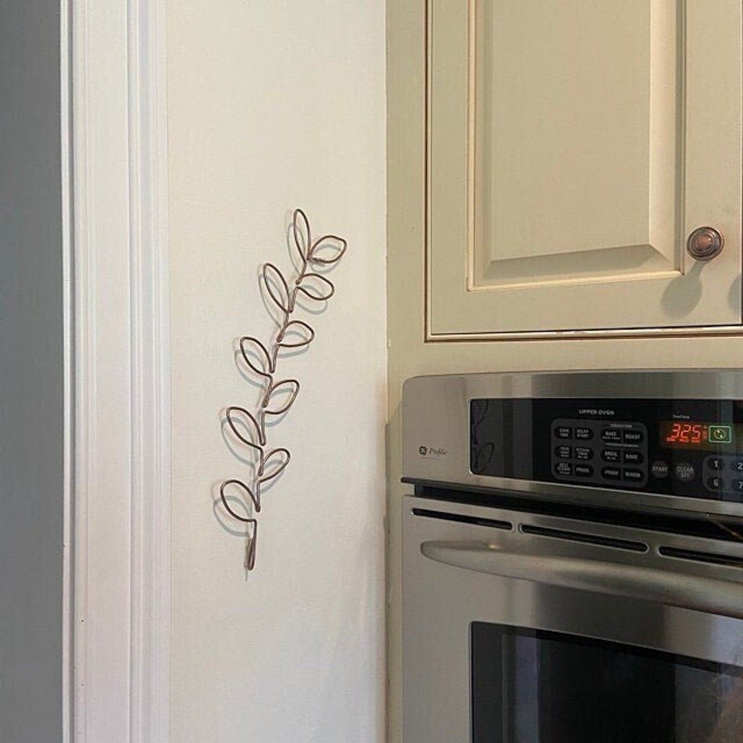 Wire Eucalyptus Stem Handmade Wire Words Eucalyptus Wall Art Botanical ...