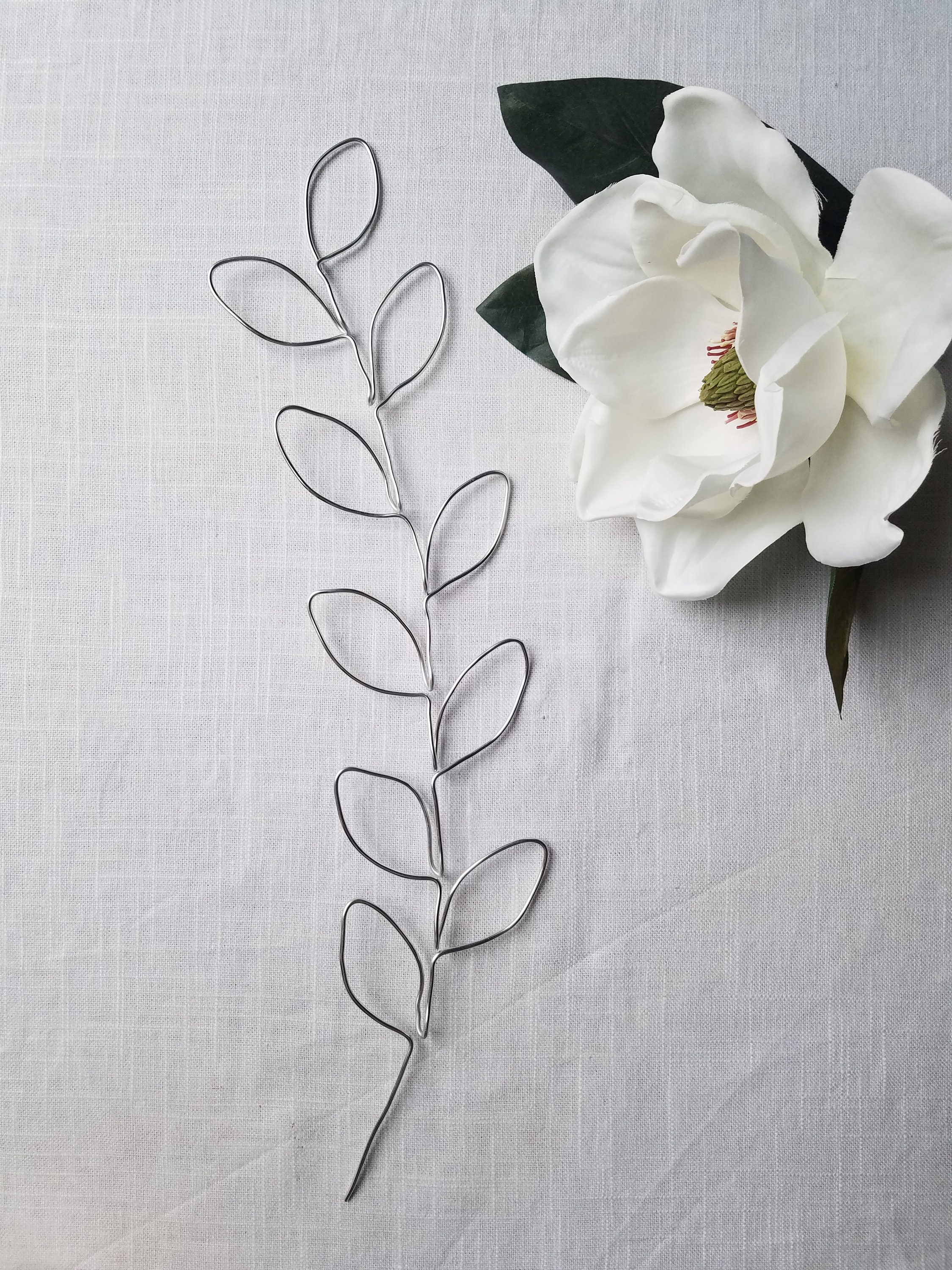 Wire Eucalyptus stem Handmade wire words Eucalyptus wall | Etsy