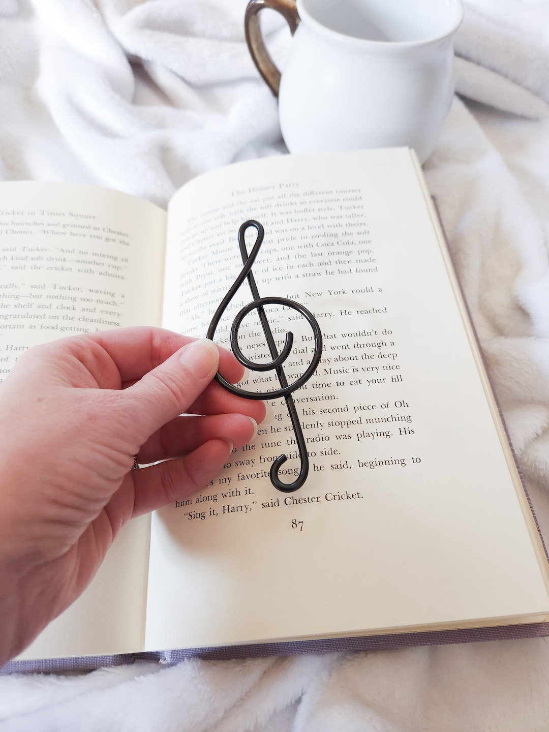 Music Note Bookmark | Wire Bookmark, Book Lover, Book Clip, Page Clip ...