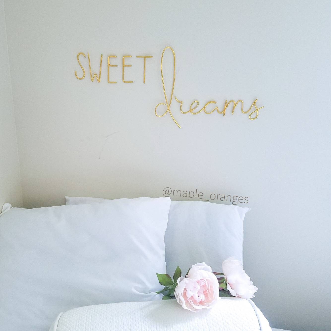 Wire Sweet dreams Handmade Sweet dreams sign nursery decor | Etsy