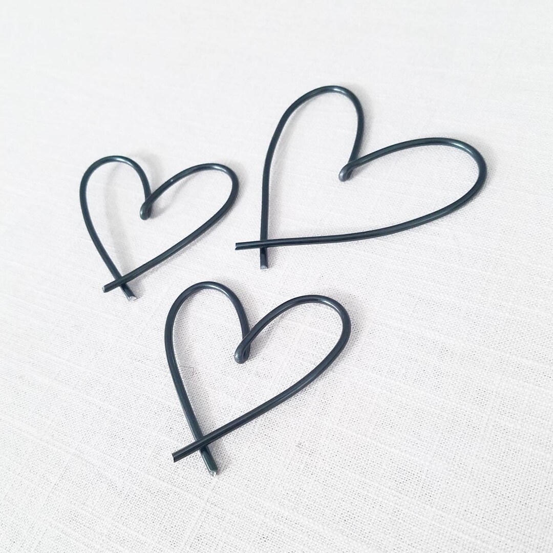 Wire Hearts Set of 3 - Add on to Any Order [wire Wall Art- Shelf Decor ...