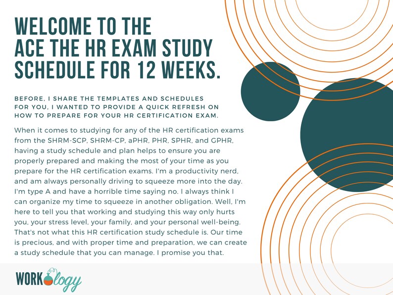 12 Week HR Study Guide for SHRM - Etsy