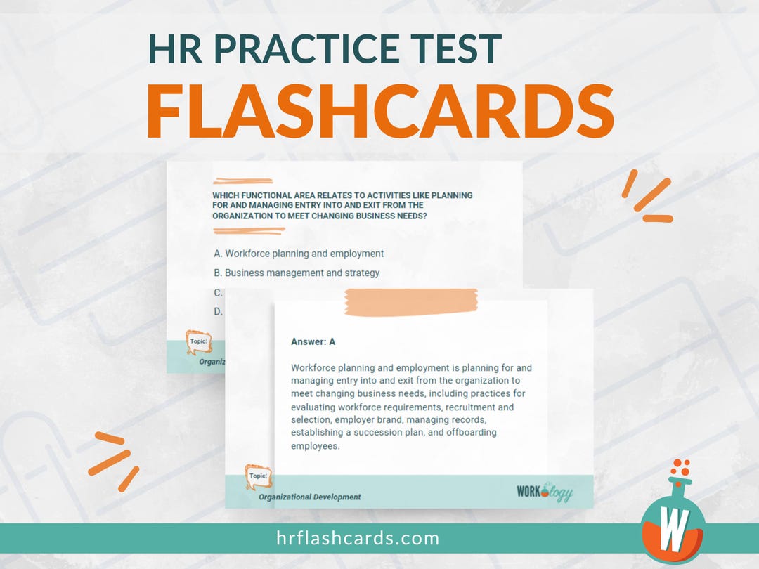 HR Practice Test Flashcards - Etsy