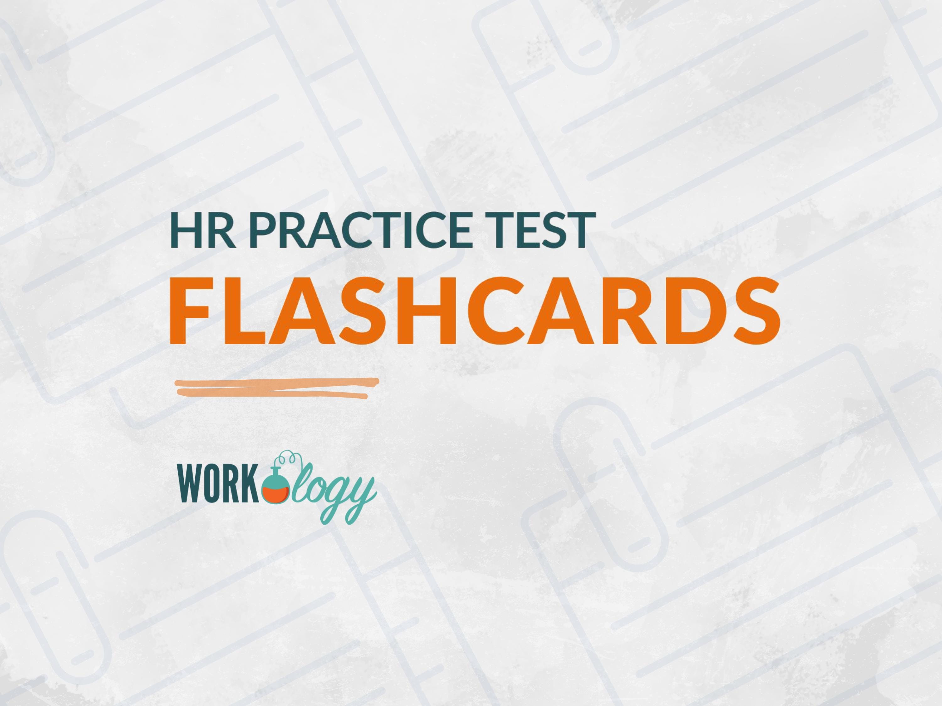 HR Practice Test Flashcards - Etsy