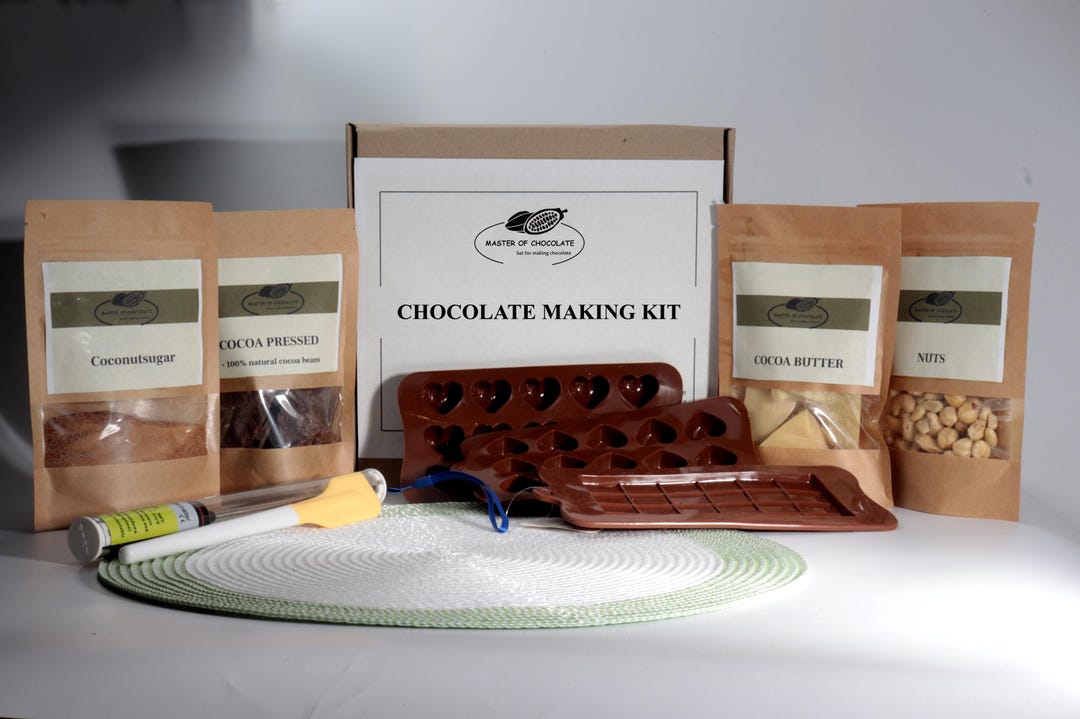 Chocolate Making Kit - Homemade Chocolate - Dark Chocolate Candies - Etsy