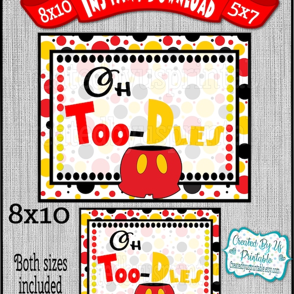Oh Toodles Birthday Sign - Etsy Australia