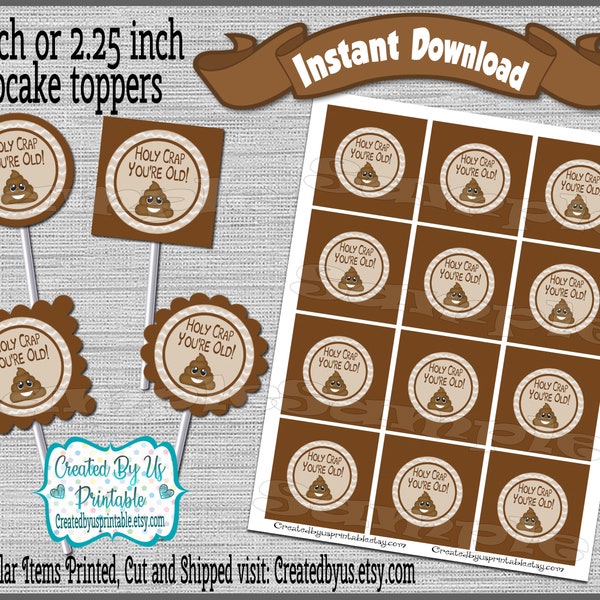Holy Crap You're Old Printable - Etsy