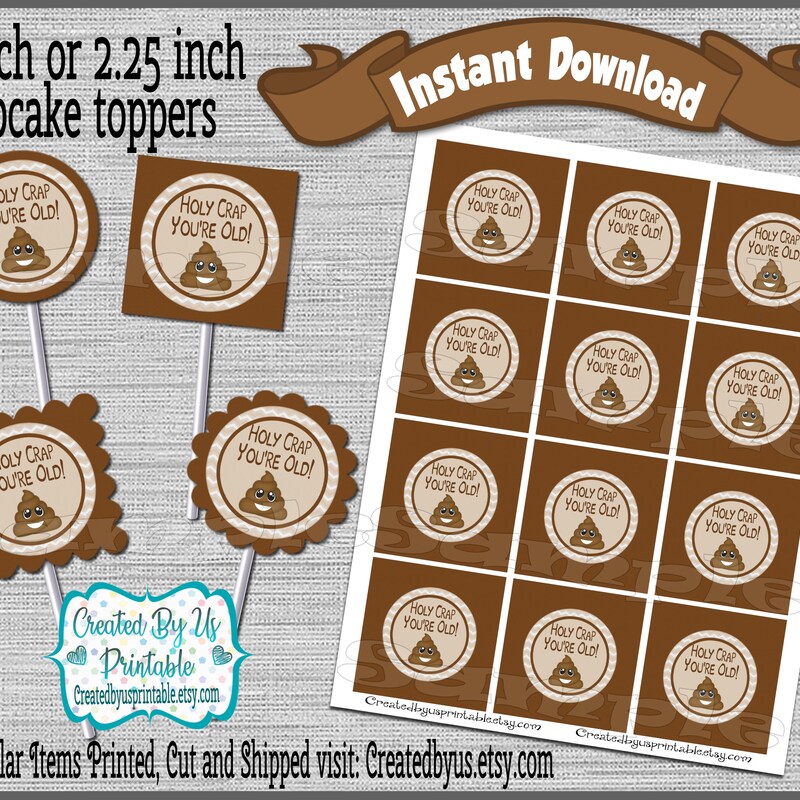 Poop Cake Toppers - Etsy