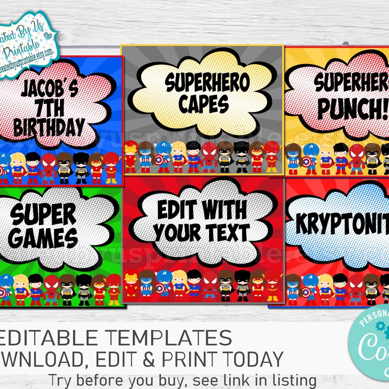 Superhero Welcome - Etsy