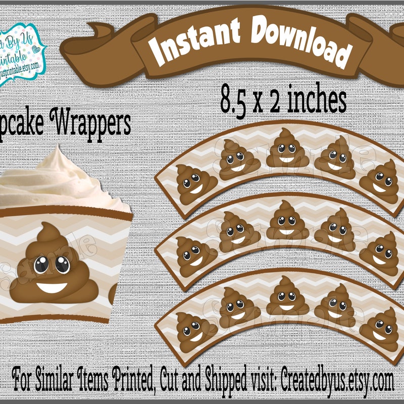 Poop Emoji Wrapping - Etsy