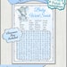 Elephant Baby Shower Game Boy Elephant Word Search Game Cards Elephant ...