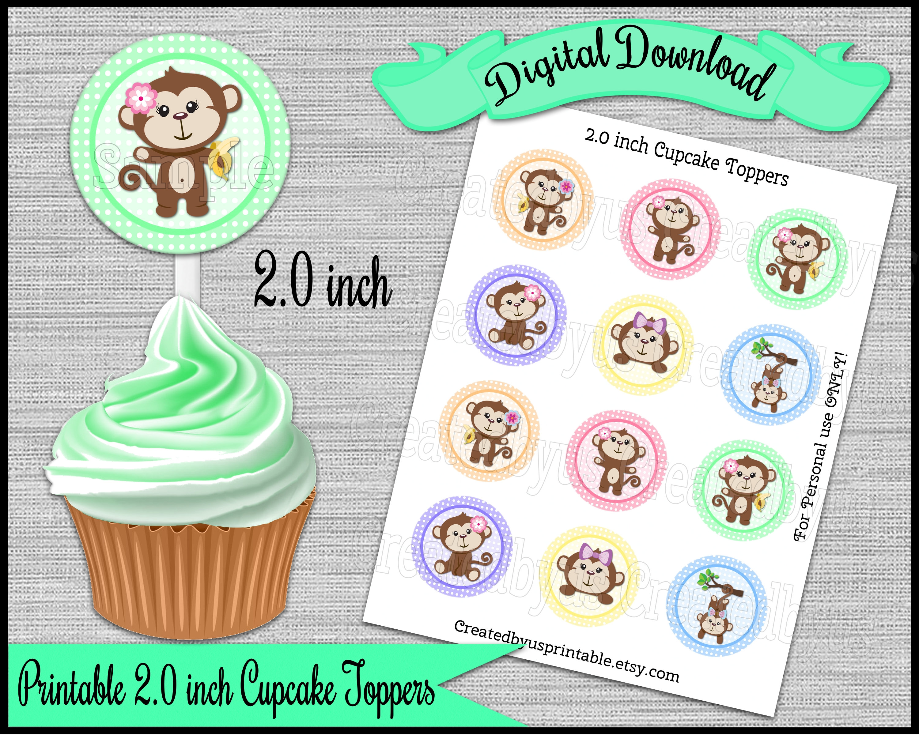 Diy Monkey Cupcake