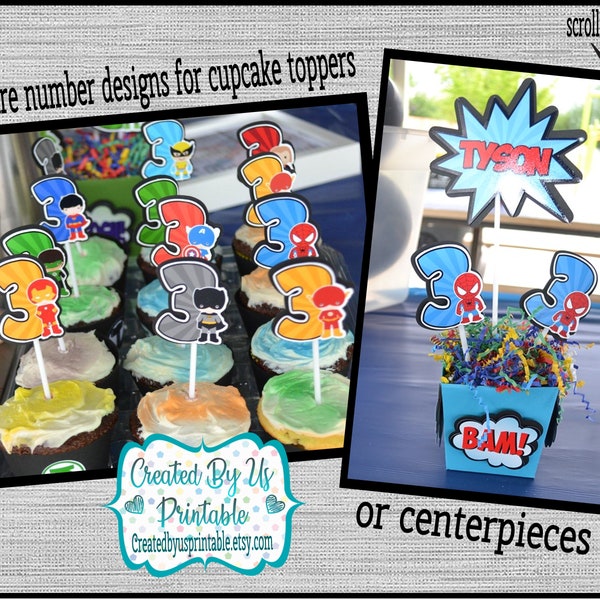 Super Hero Table Top Centerpiece - Etsy