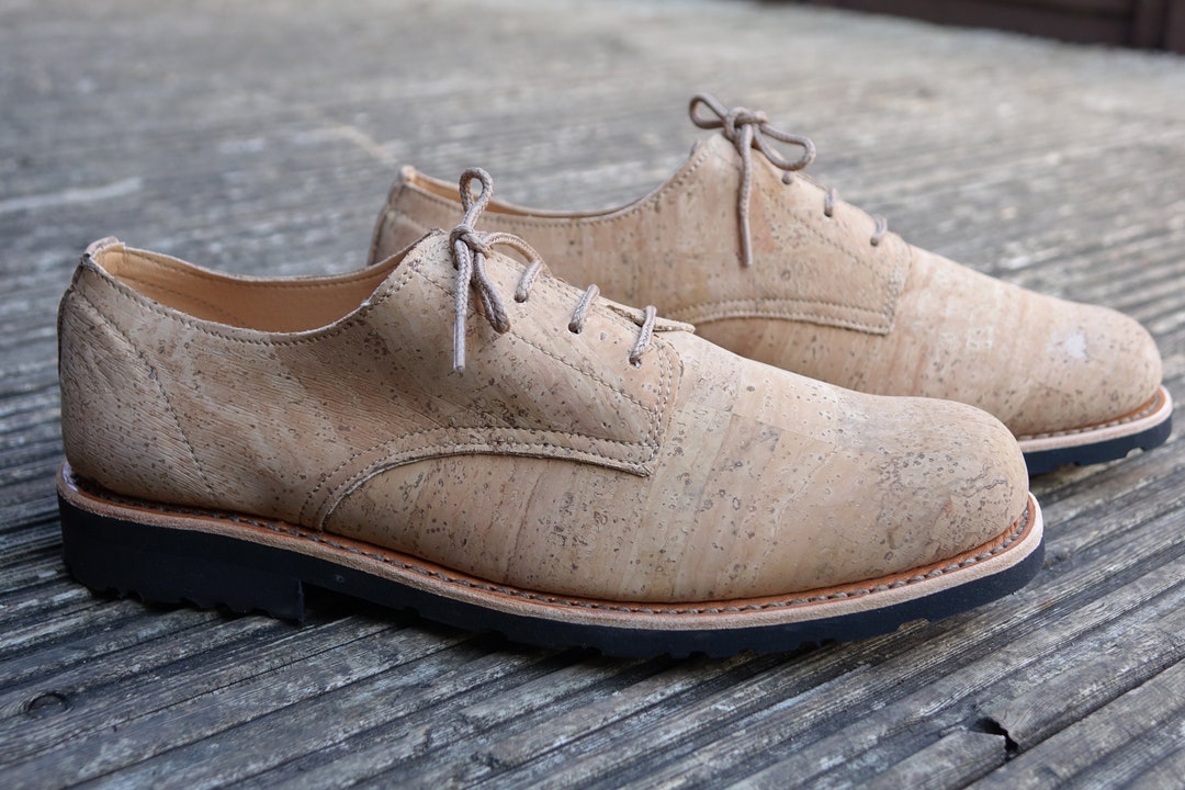 Handmade Cork Flat Shoes Eco-friendly Cork Shoes Goodyear - Etsy