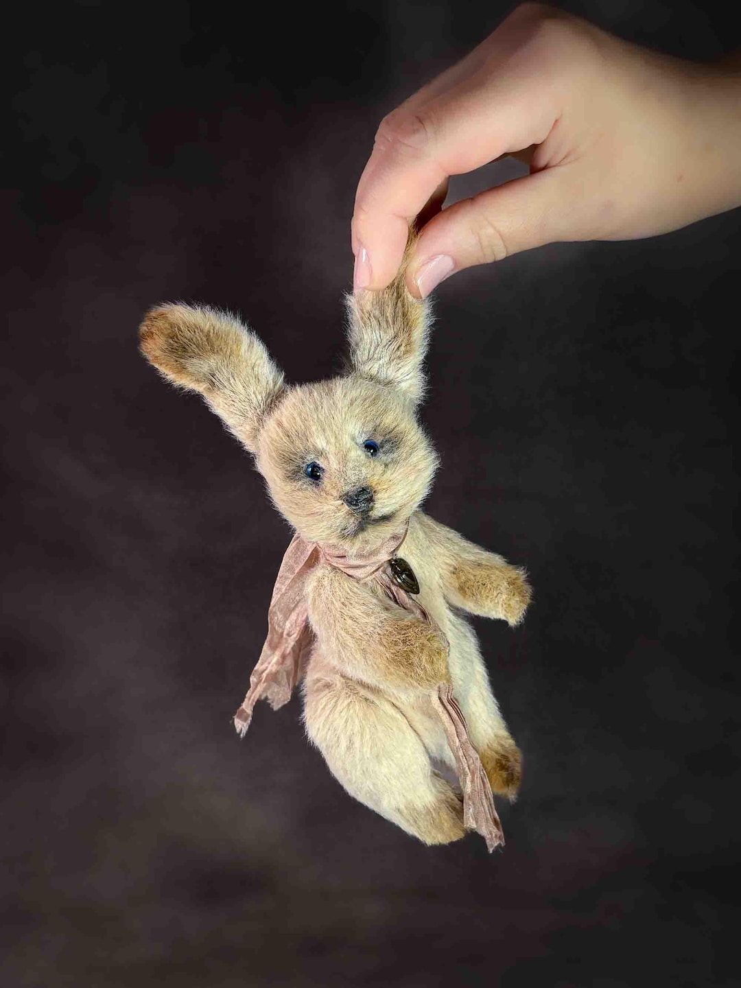 Handmade Bunny - Teddy Friend Tiny Rabbit - Pocket Bunny - Mascot ...