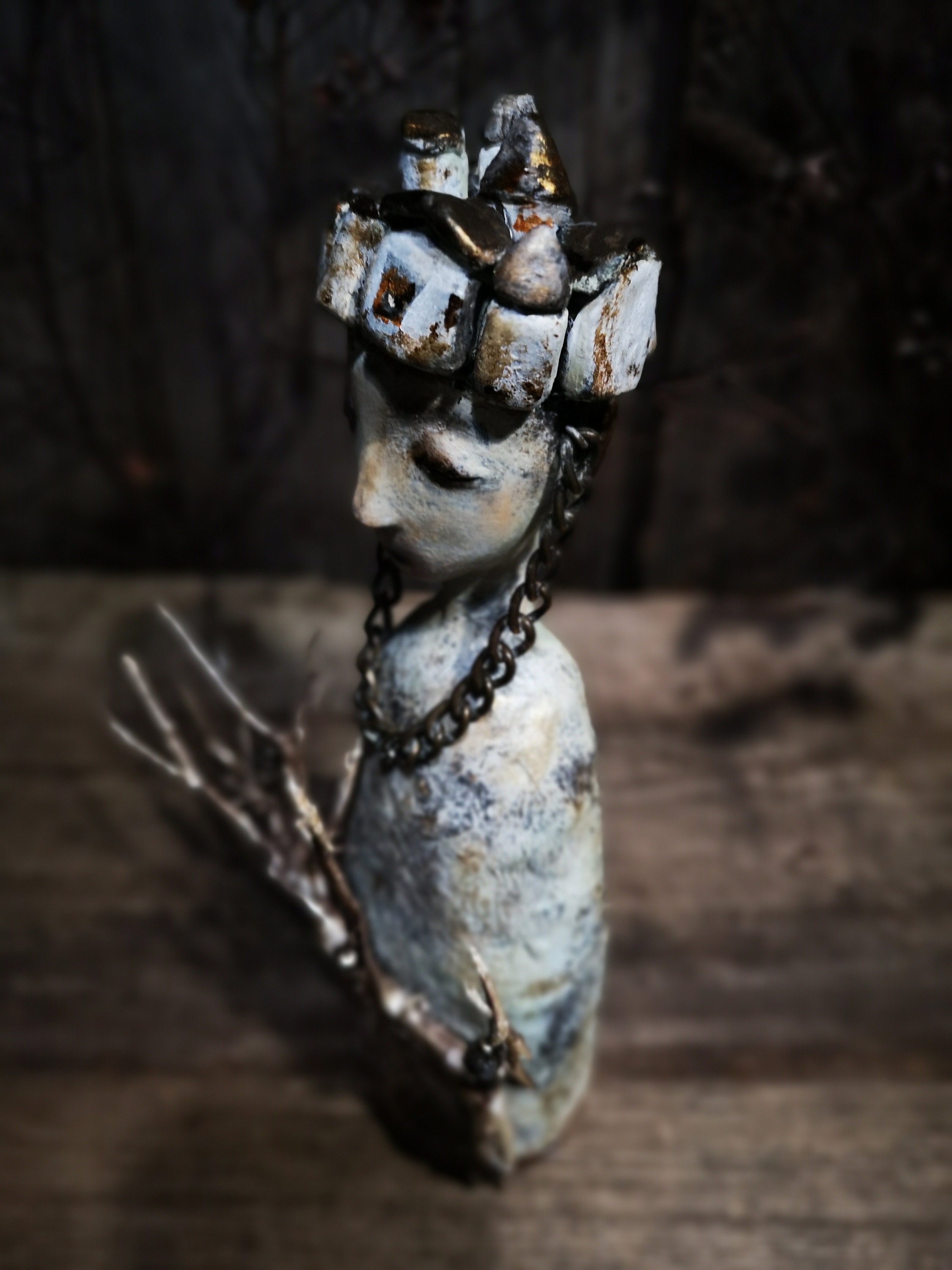 Fantasy Sculpture Magic Figure Interior Bust Decorative Figure - Etsy