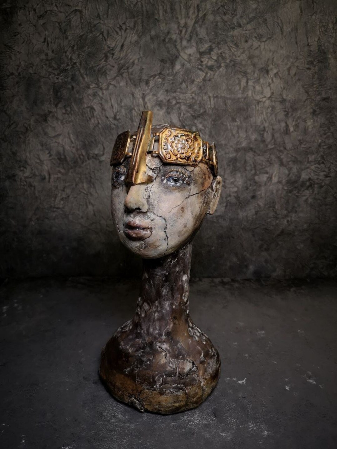 Unusual Bust Vintage Sculpture Fantasy Art Creative Bust New Modern Art ...