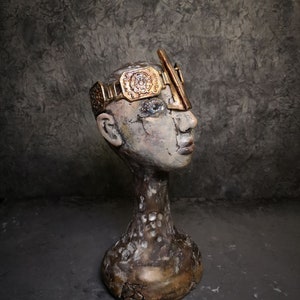 Unusual Bust Vintage Sculpture Fantasy Art Creative Bust New Modern Art ...