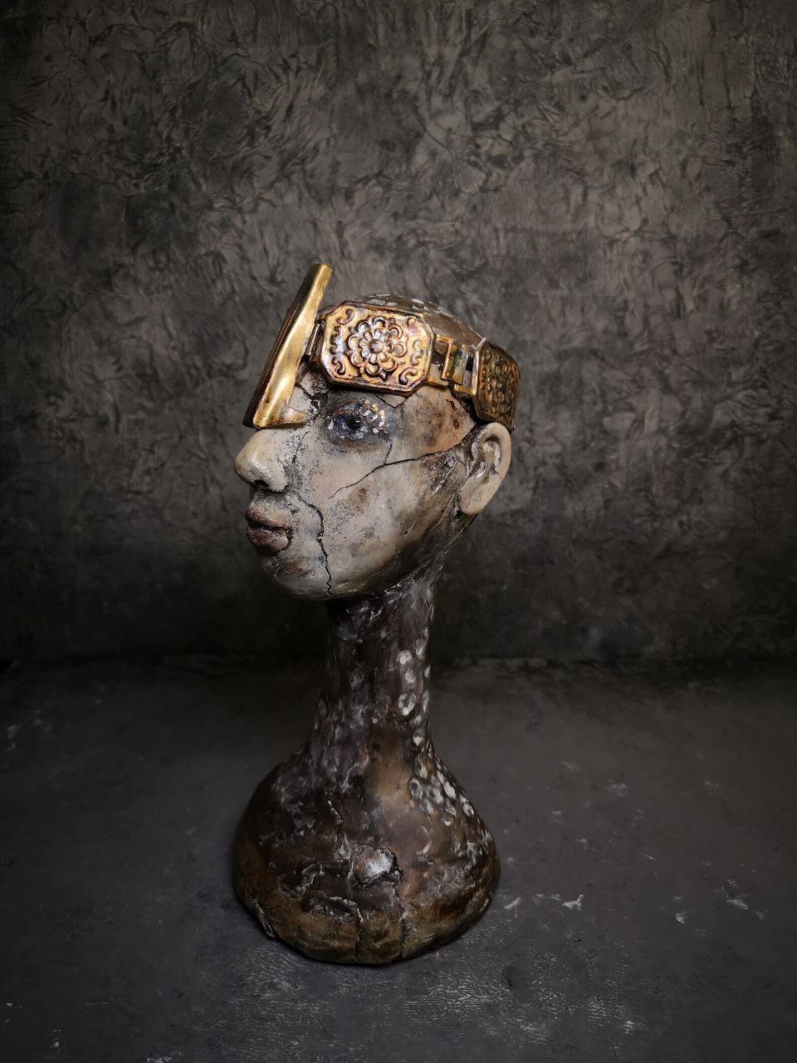 Unusual Bust Vintage Sculpture Fantasy Art Creative Bust New Modern Art ...