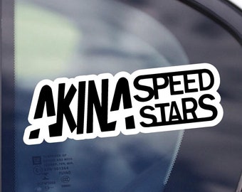 Akina Speed Stars Sticker - Etsy