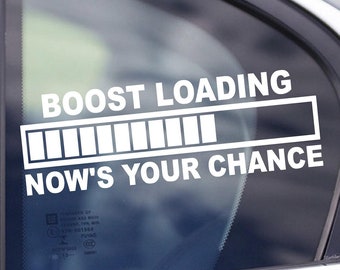 Turbo Decal Boosted Facing Right - Etsy