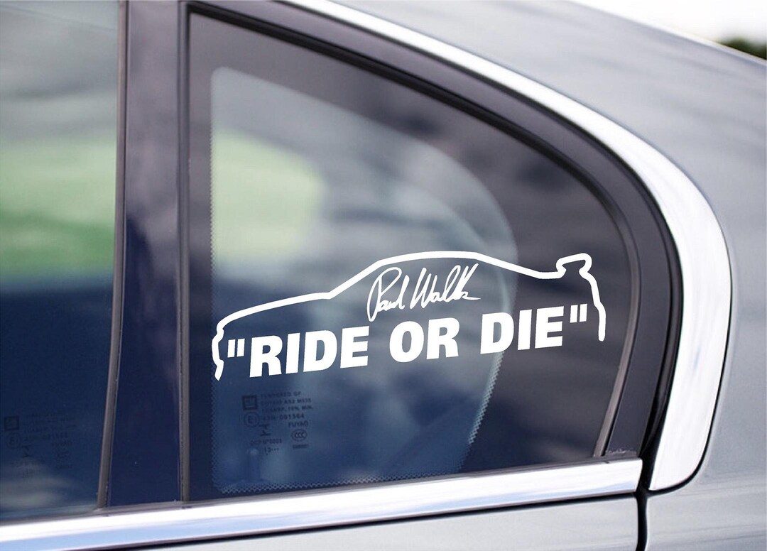 Ride or Die Car Decal - Etsy