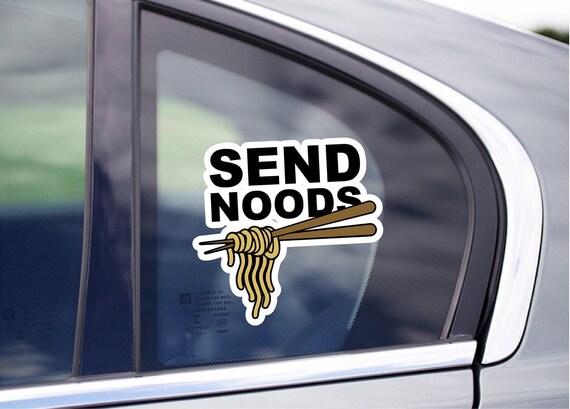 Send Noods Car Sticker - Etsy