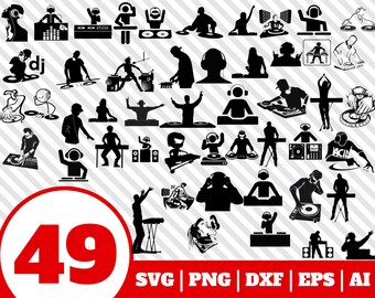 Dj svg | Etsy