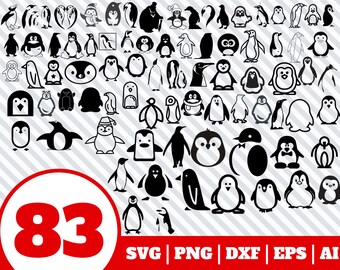 Penguin svg | Etsy