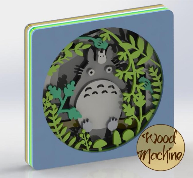 Totoro (rdworks - Cdr - Dwg - Dxf - Pdf - Svg) - Etsy