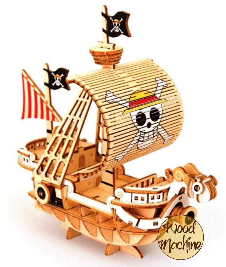 ONE PIECE Going Merry Ship Lasercut (rdworks - Cdr - Dwg - Dxf - Pdf ...