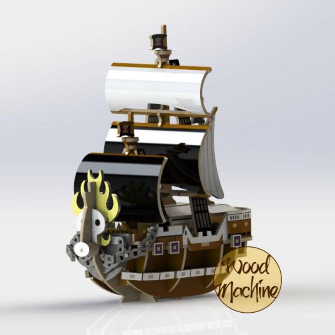 ONE PIECE Spade Ship Lasercut RdWorks Cdr Dwg Dxf Pdf Svg - Etsy México