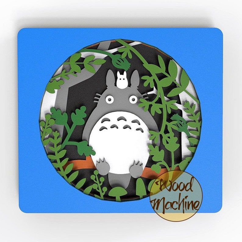Totoro (rdworks - Cdr - Dwg - Dxf - Pdf - Svg) - Etsy
