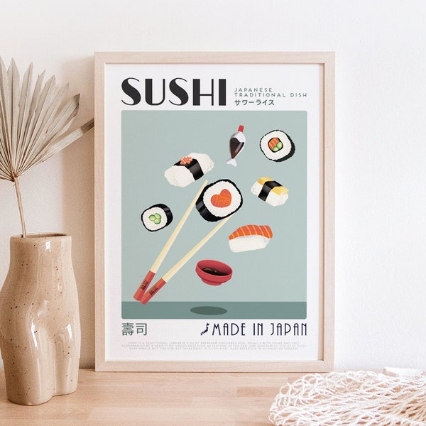Sushi Poster - Etsy