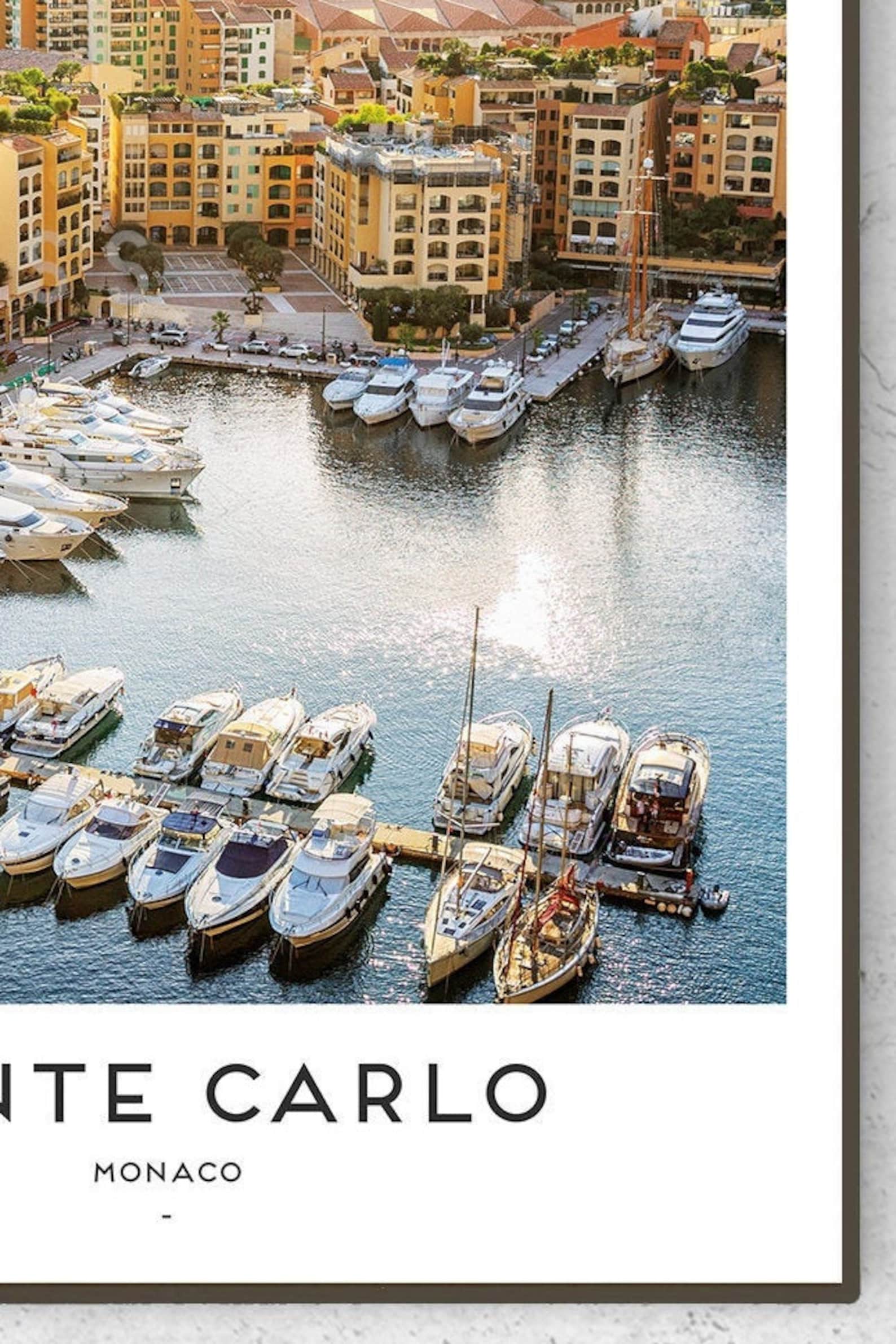 Monte Carlo Poster / Print / Monaco Travel Print / Travel | Etsy