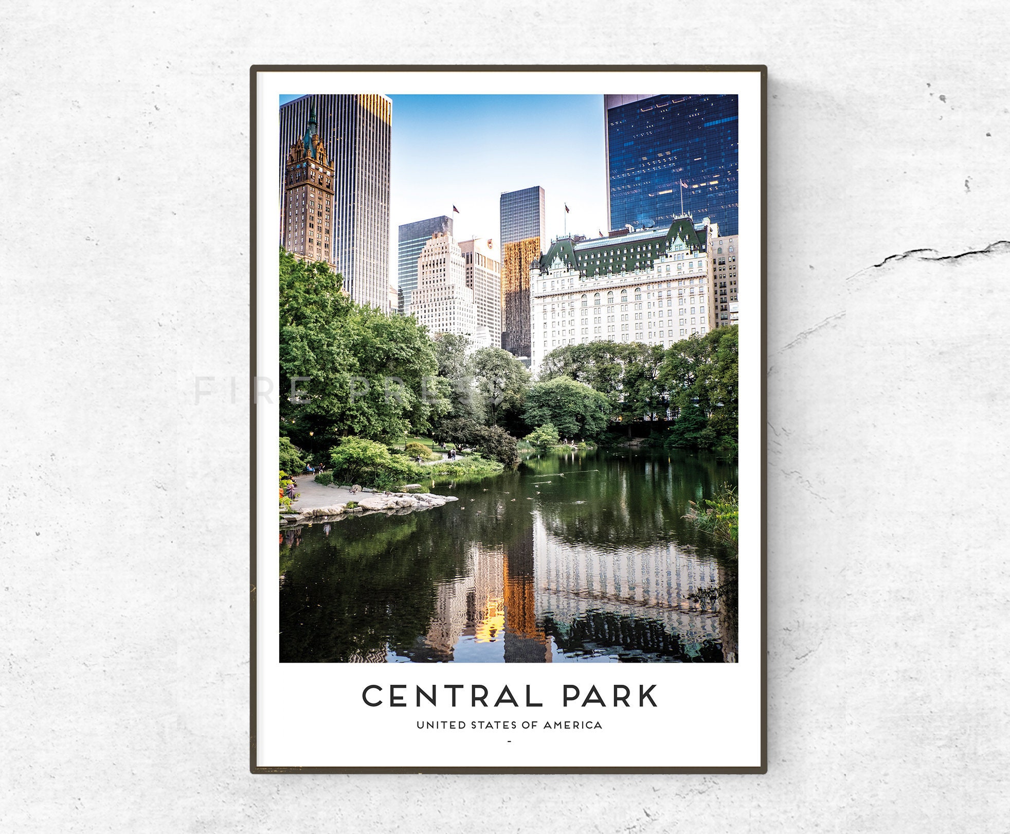 New York Central Park Poster / Print / USA Poster / Amerika | Etsy