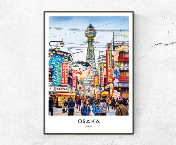 Japan Poster / Print / Osaka Travel Print / Travel Poster / - Etsy UK