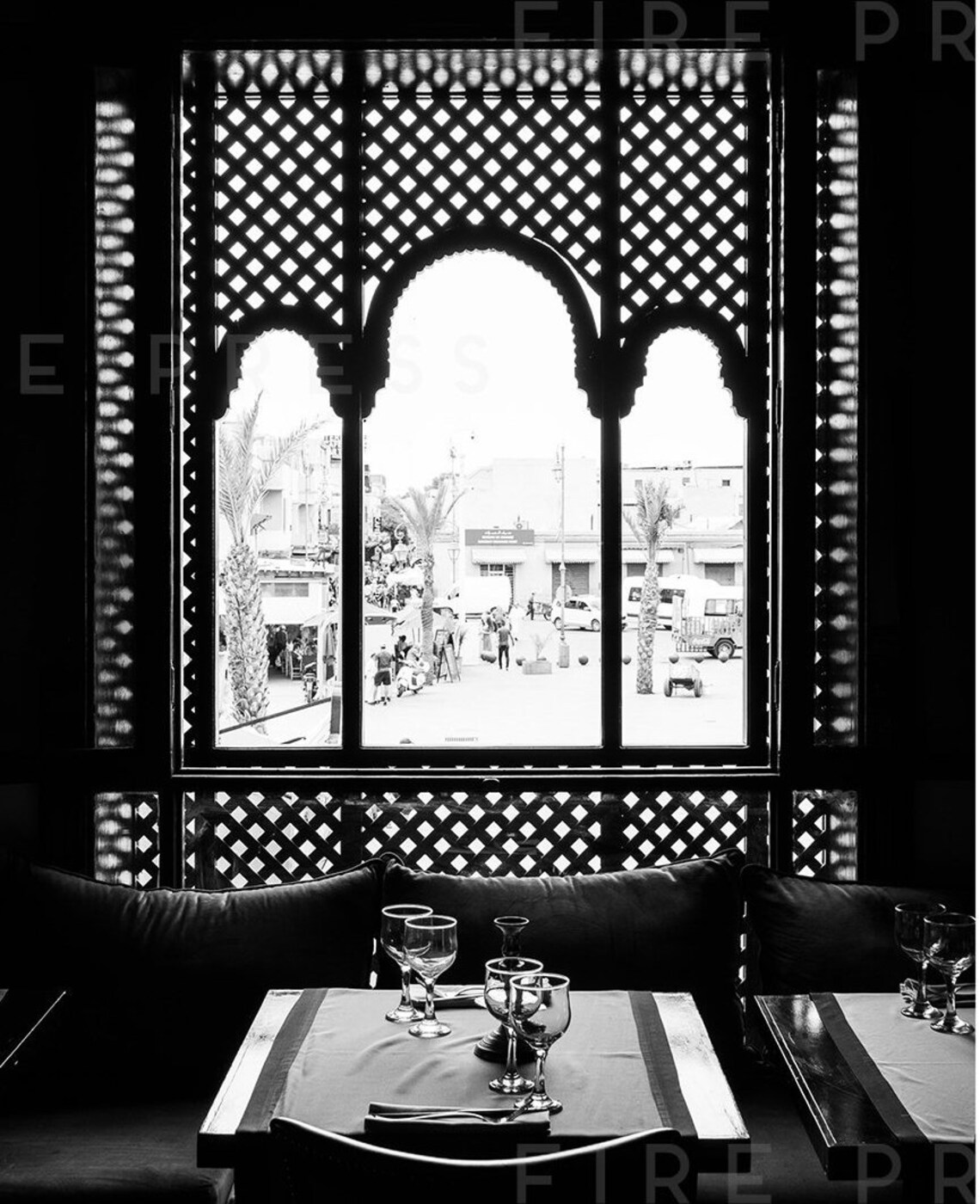 Moroccan Window Prints Set of 2 / Islamic Window / Black White | Etsy UK
