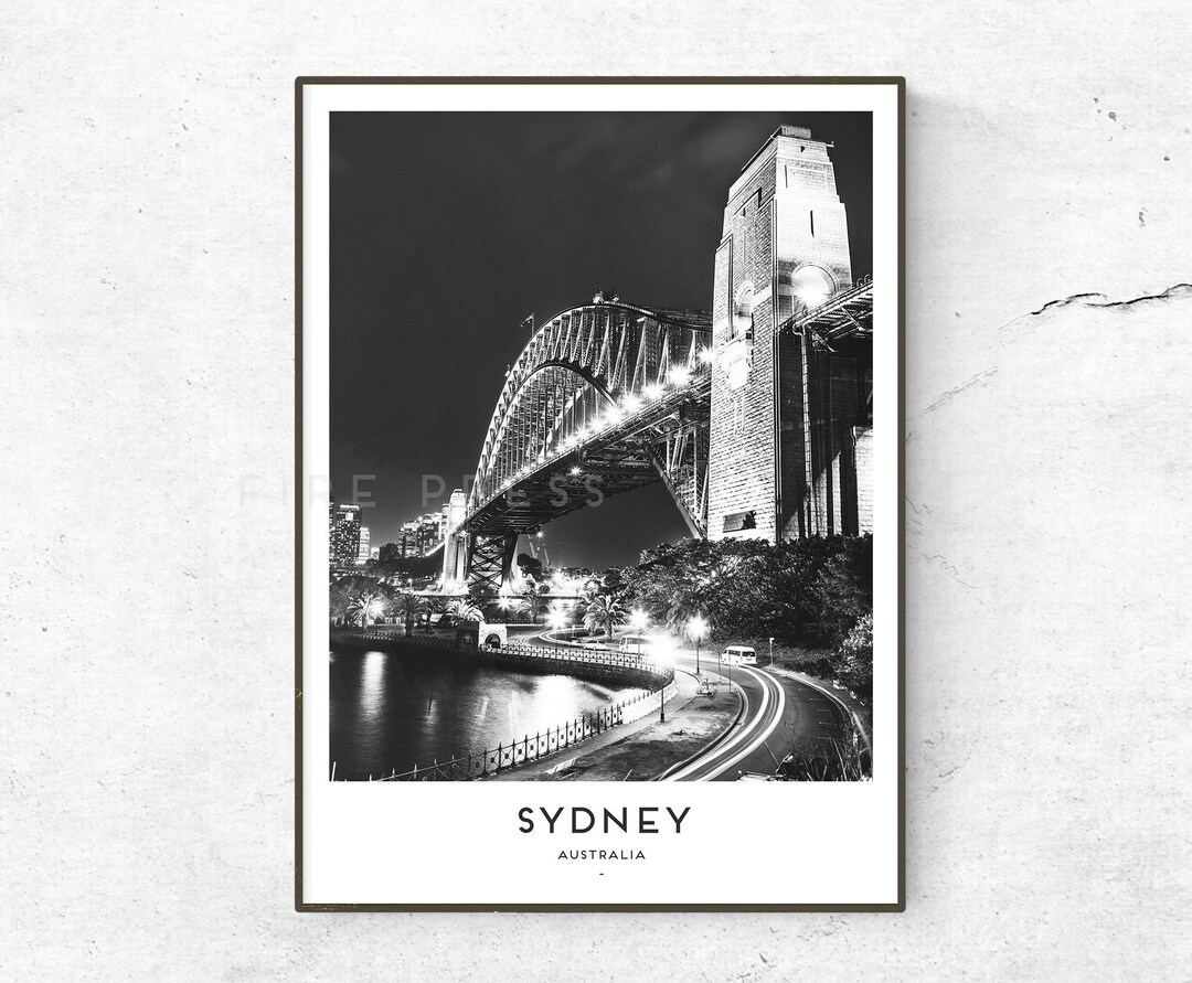 Sydney Harbour Bridge Poster / Print / Australia Travel Print / Travel ...