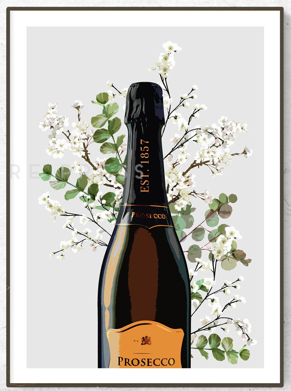 Prosecco Poster / Print / Fashion Poster / Prosecco Wall Art / - Etsy