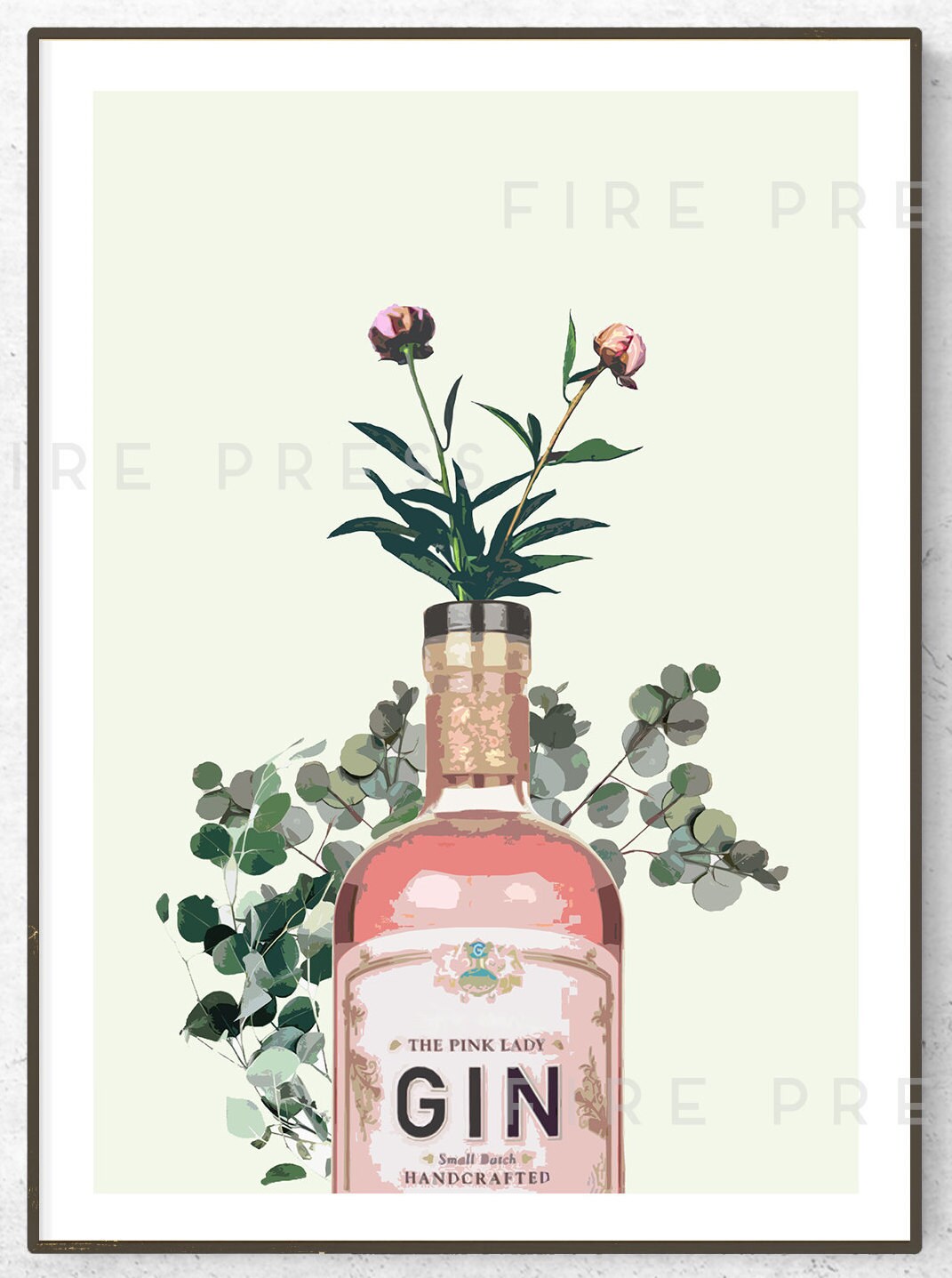 Pink Gin Poster / Print / Fashion Poster / Pink Gin Wall Art / | Etsy UK