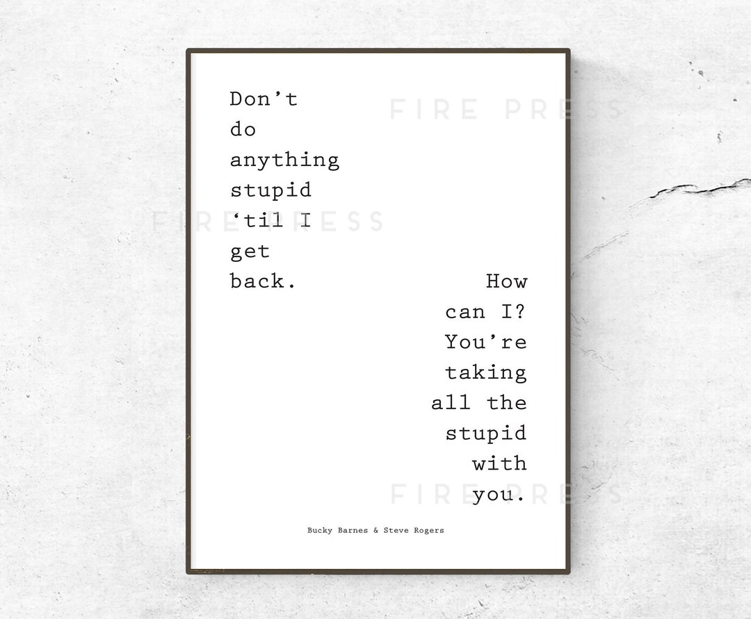 Steve Rogers / Bucky Barnes / Poster / Print / the Avengers Endgame ...