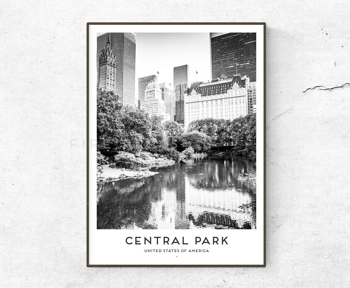 New York Central Park Poster / Print / USA Poster / America - Etsy