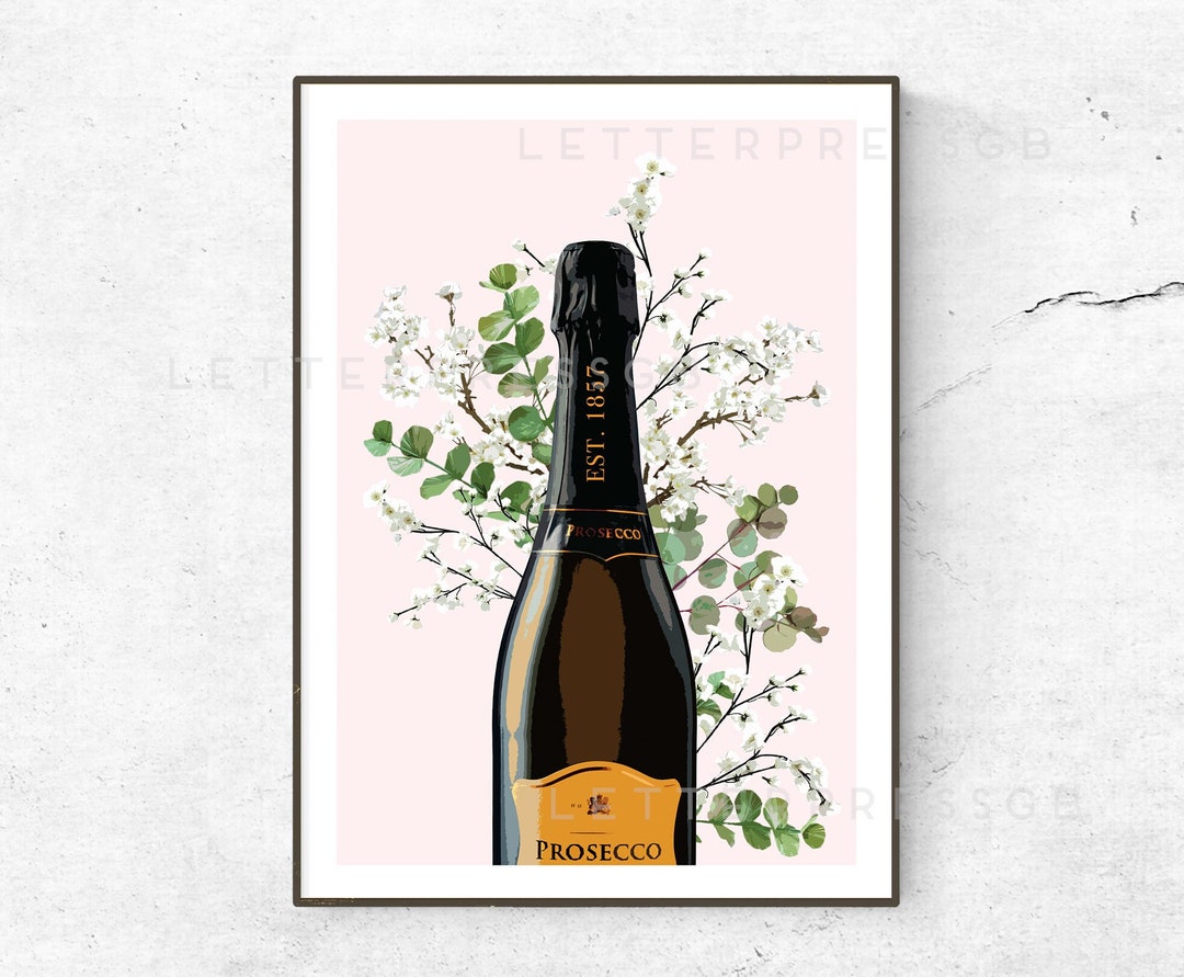 Prosecco Poster / Print / Fashion Poster / Prosecco Wall Art / Kitchen ...