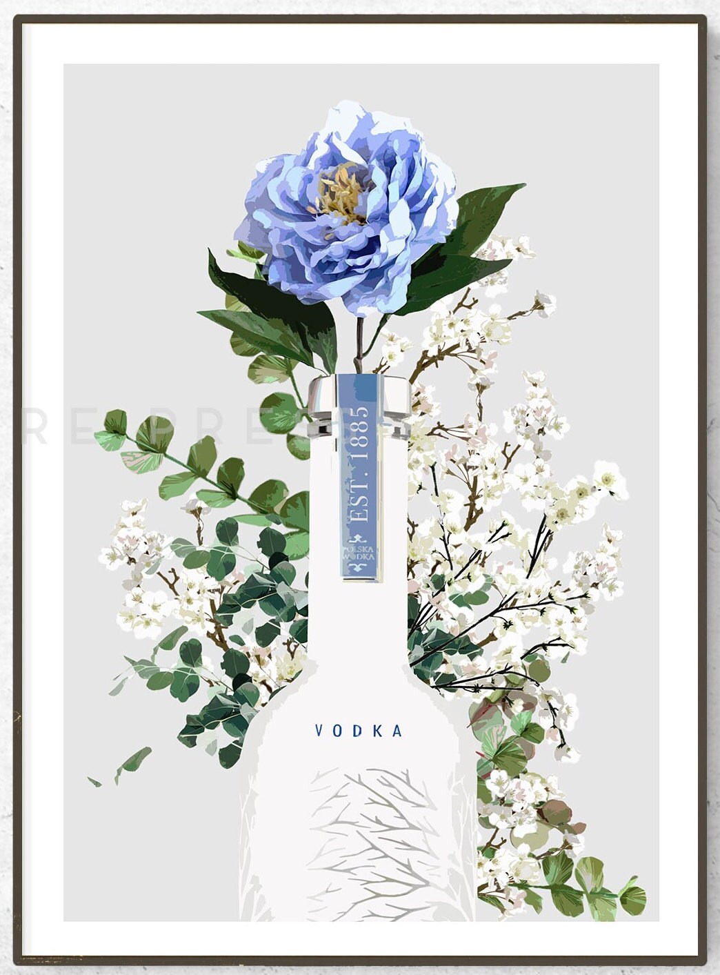 Vodka Poster / Print / Fashion Poster / Vodka Wall Art / - Etsy UK