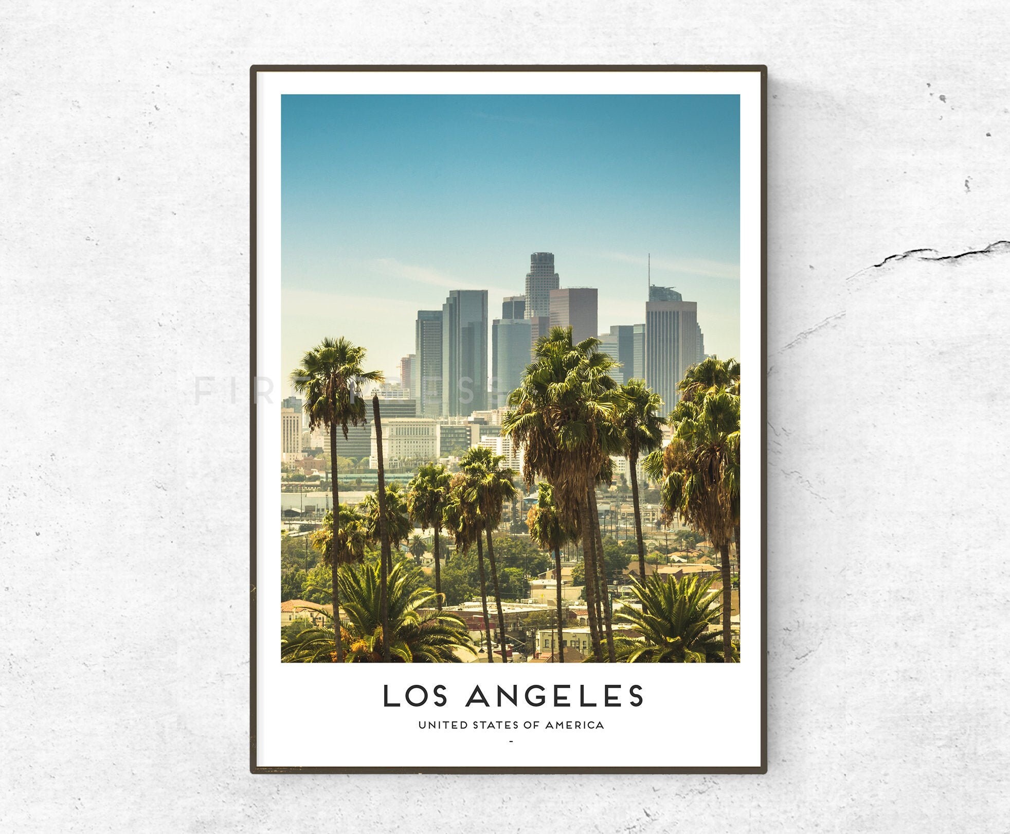 Los Angeles Poster / Print / USA Print / America Travel Print | Etsy